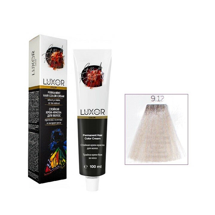 Профессиональная крем-краска для волос Luxor Professional 9.12 100 мл