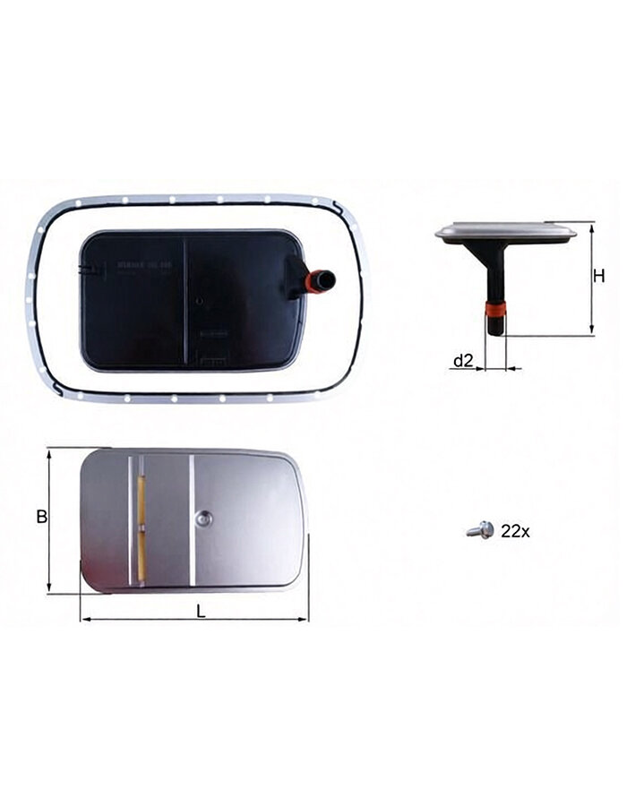 Фильтр гидравлический MAHLE/KNECHT HX165KIT