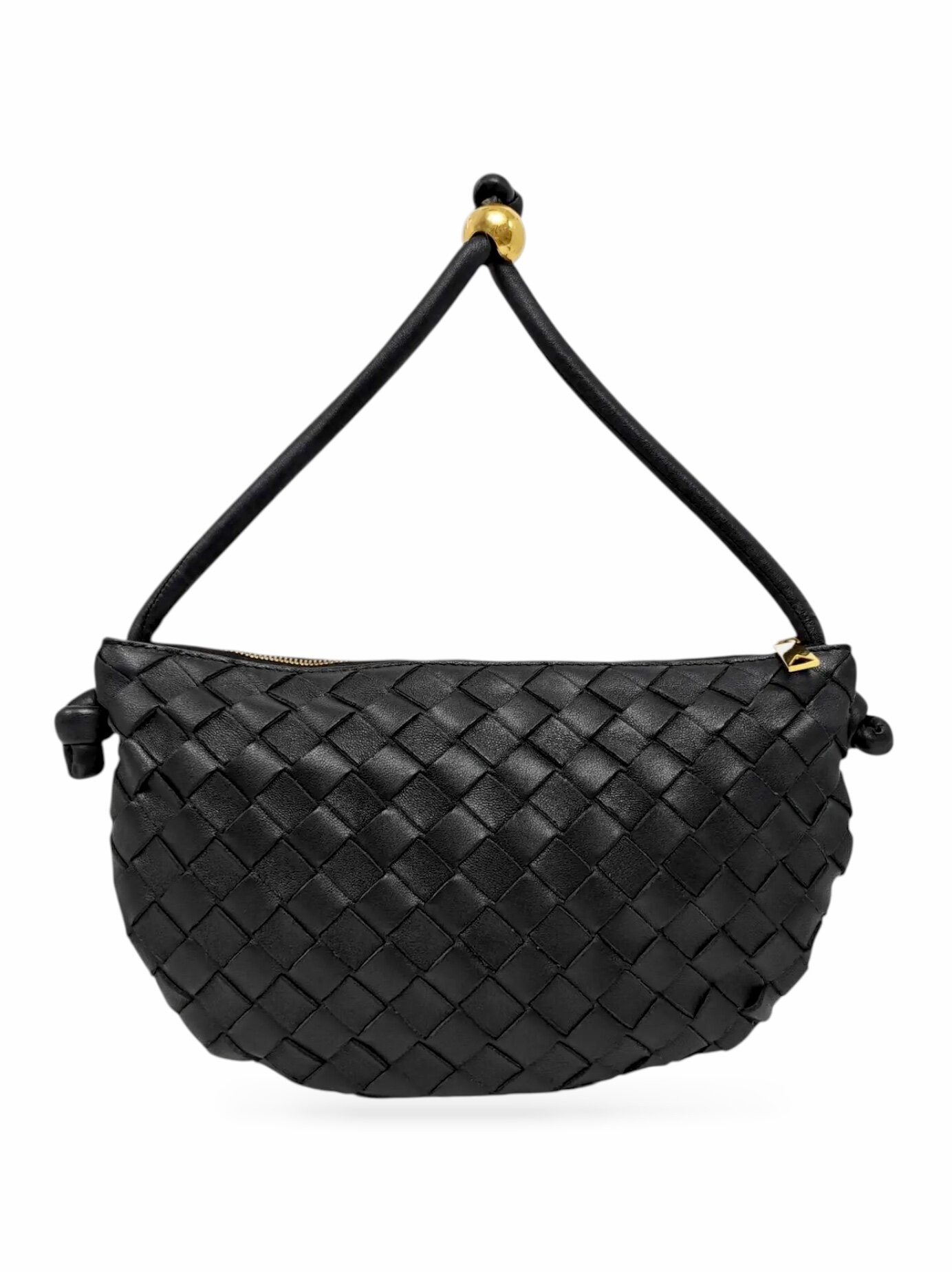 Сумка хобо Bottega Veneta Turn Pouch Small, черный — фото 1