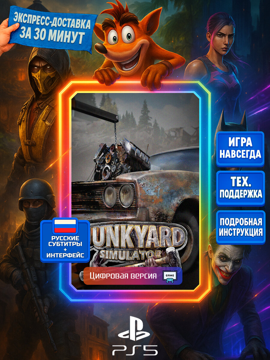 Junkyard Simulator PS5 | Моментальная доставка | Русские субтитры и интерфейс | Симуляторы