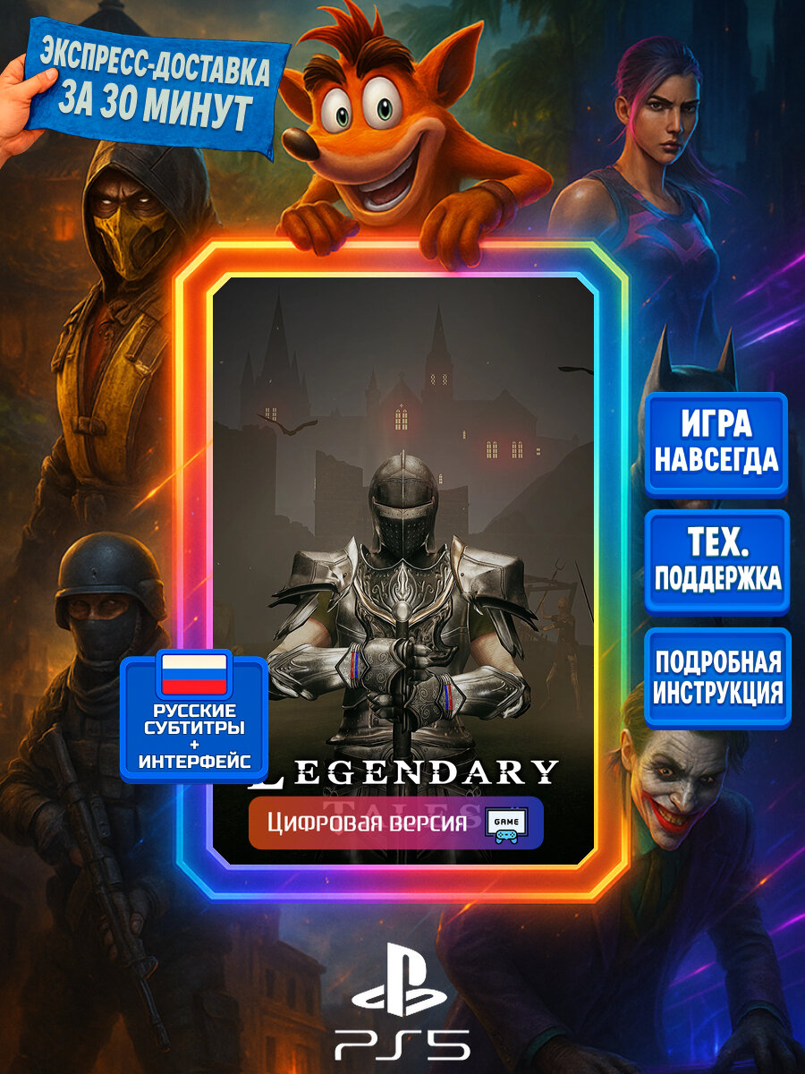 Legendary Tales PS5 | Моментальная доставка | Русские субтитры и интерфейс | Боевики