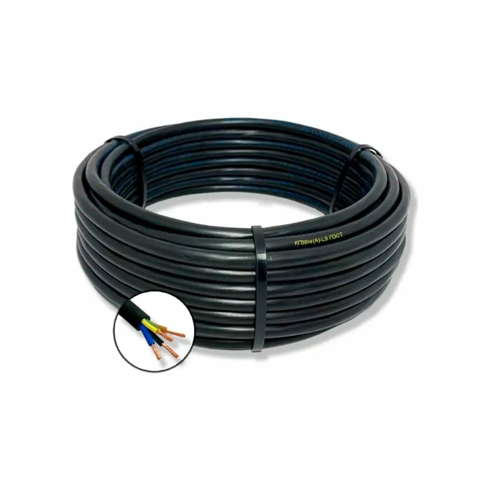 Кабель Проводник кгввнг(a)-ls 4x4 мм2, гибкий, 1м OZ62035L1