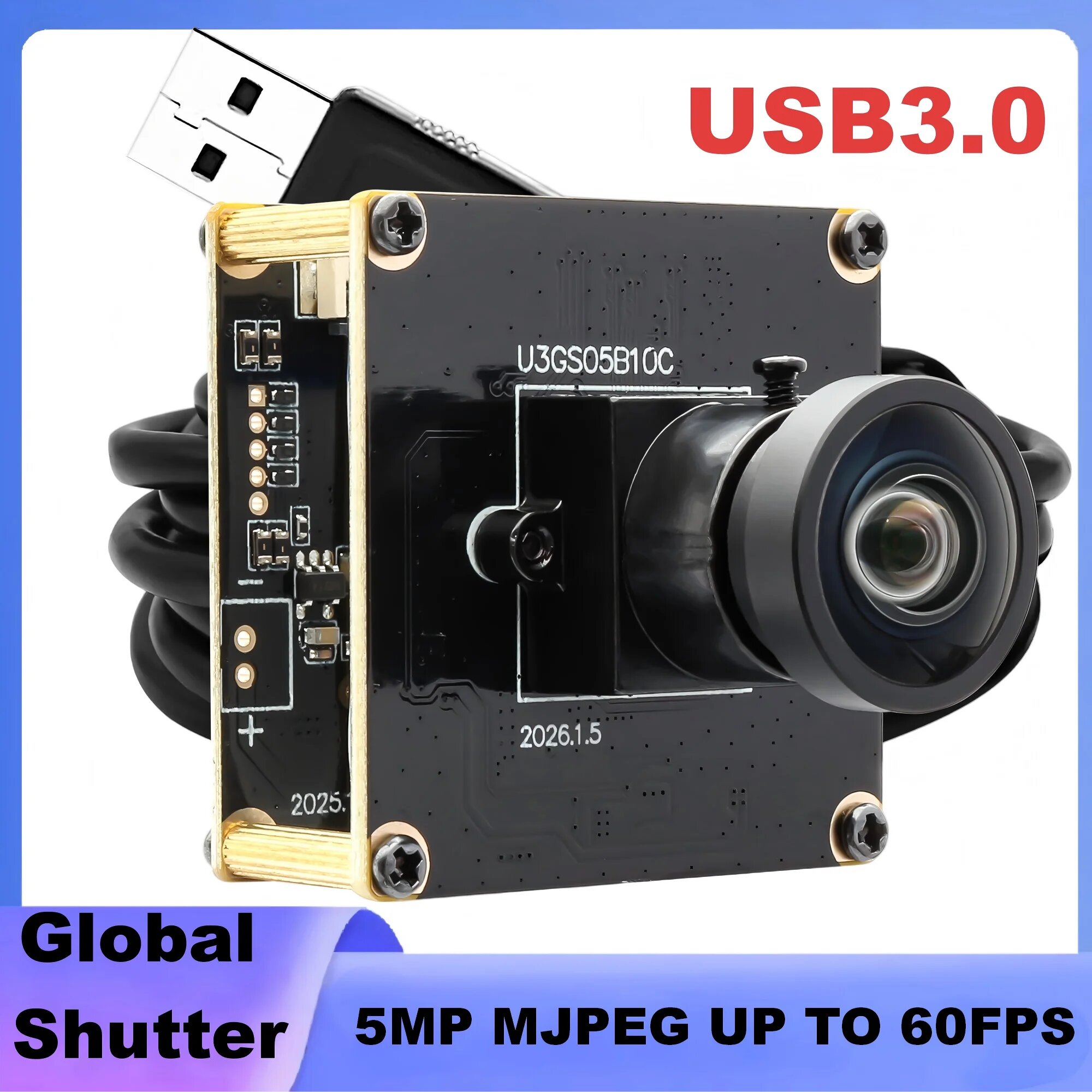 Модуль камеры ELP 5МП USB3.0 V6 (51 degree)