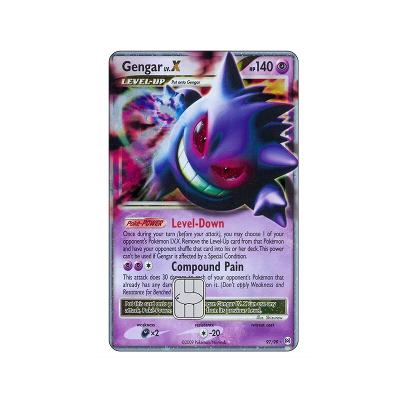 Наклейка Gengar фиолетовая, 12-2PCS, Matte-Small Chip