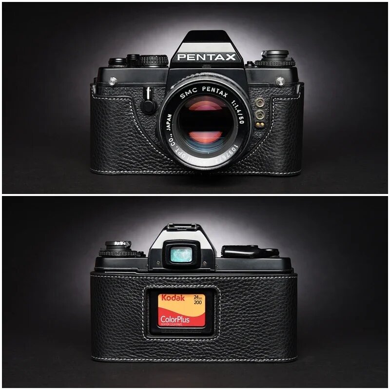 Кожаный чехол для Pentax K2 LX MX SUPER A LX -Black