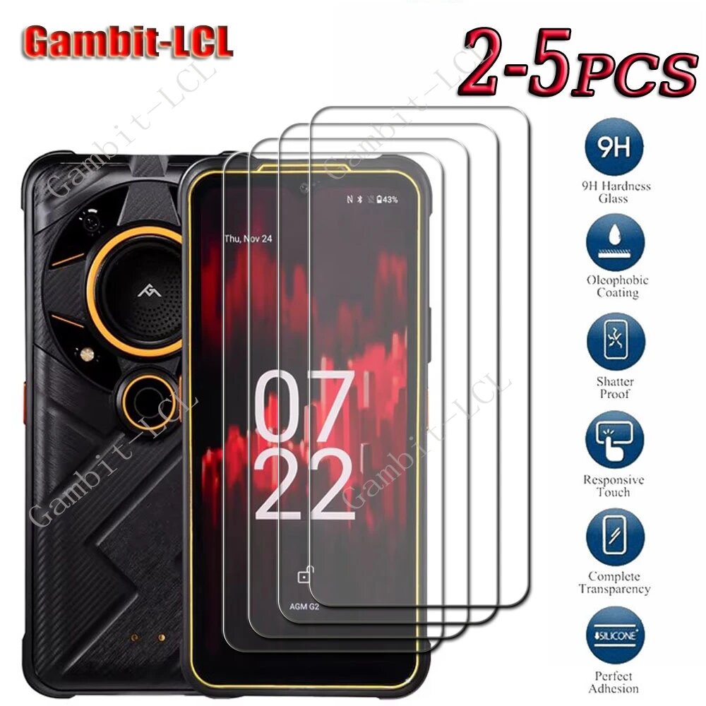 9H HD Original Tempered Glass For AGM G2 Pro 6.58" AGMG2 G2Pro Guardian GT G2Guardian Screen Protection Protector Cover Film