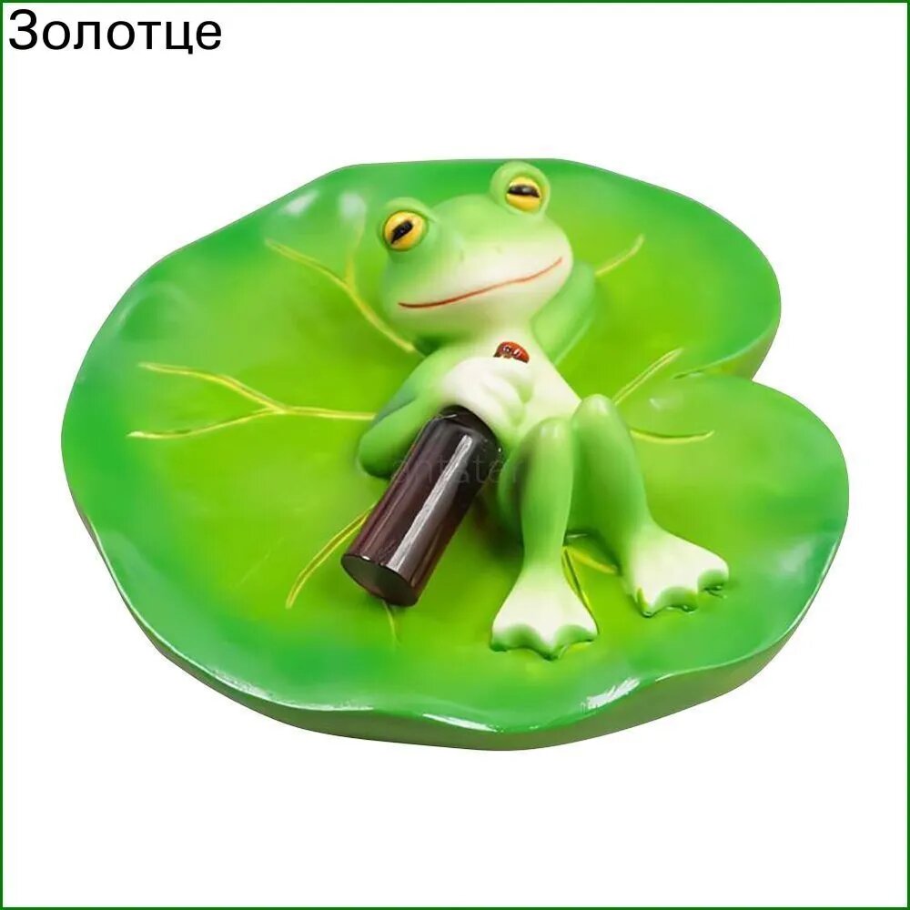 Плавающая лягушка из смолы для декора сада и пруда