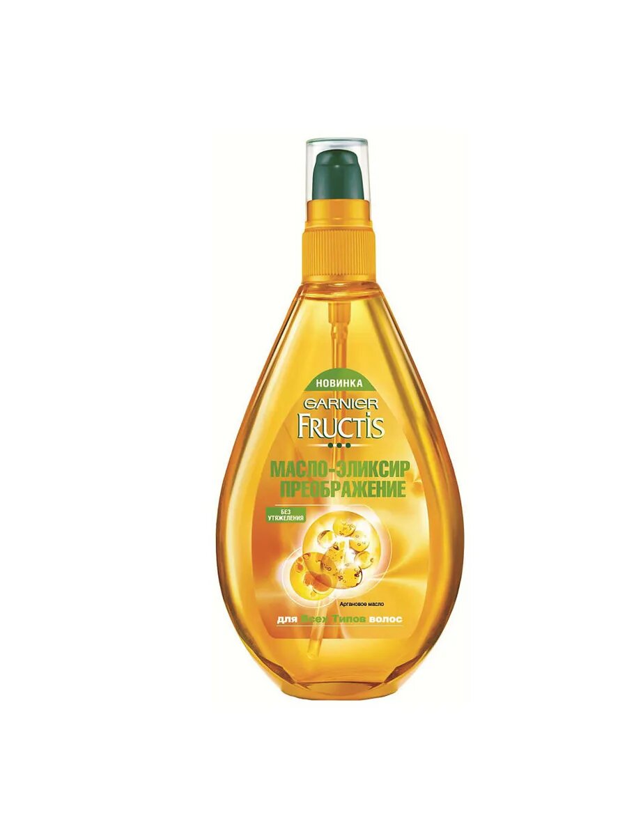 Garnier Fructis Масло-эликсир Преображение для всех типов волос, 150 мл