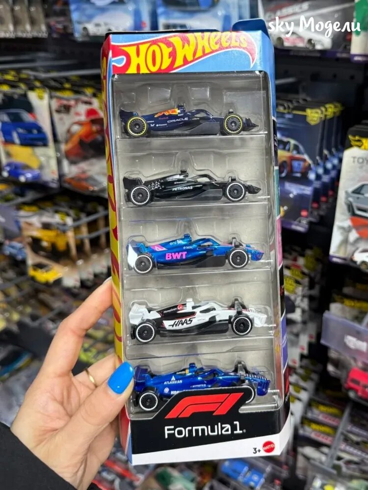 Hot wheels машинки 1:64 формула 1 Formula 1 5-pack 2026 набор машинок