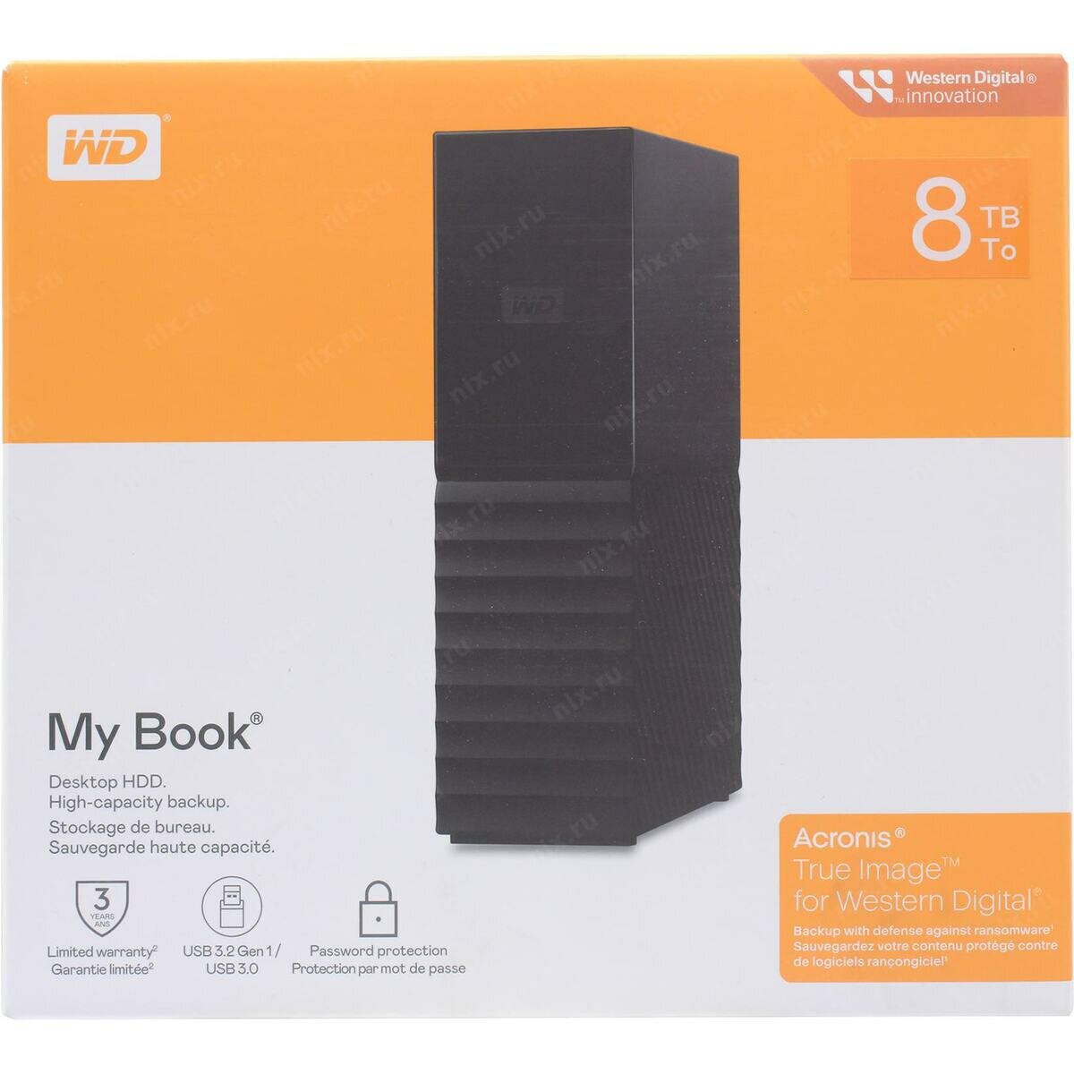 WD My Book 8Tb EXT (RTL) USB3.0