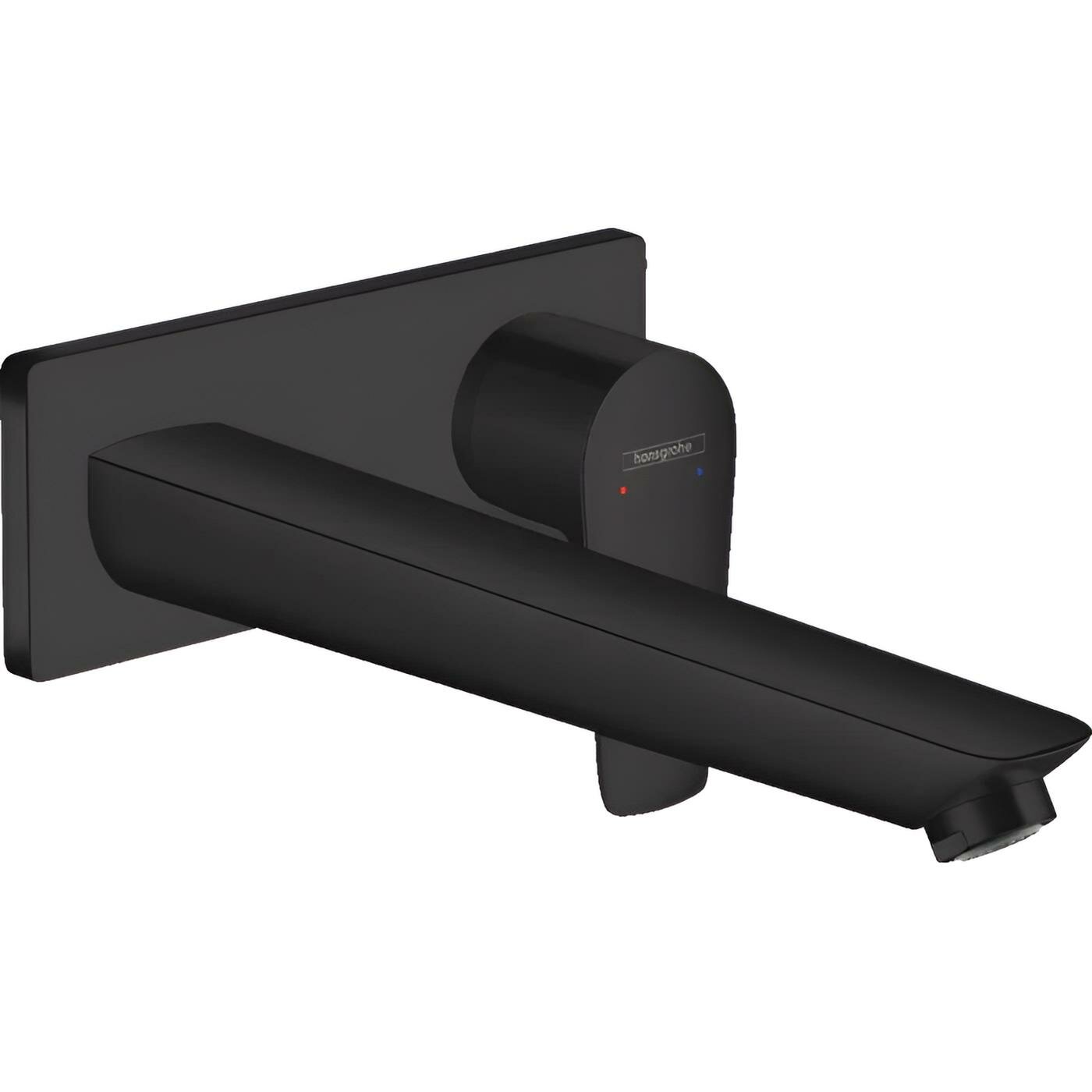 Смеситель Hansgrohe "Talis E", для раковины, эмалевое покрытие, черный, 23,8 см х 68 см