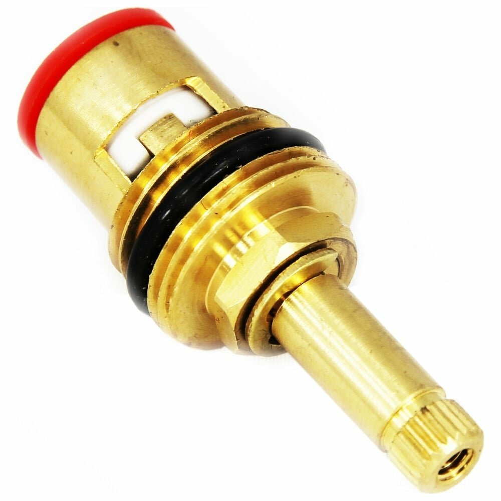 Кран букса для смесителя MasterProf, керамическая, 1/2", 8 мм х 24 шл, угол поворота 90, с доп. резьбой, MP-У ИС.130419 — фото 1