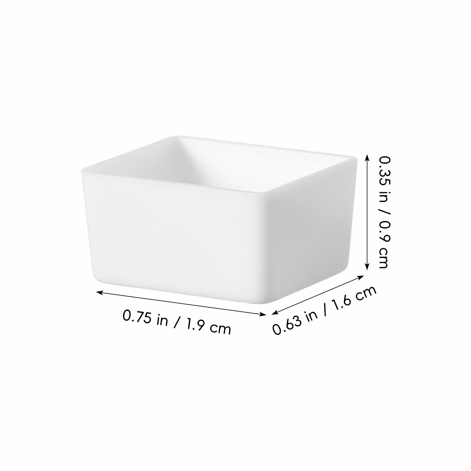 Палитра для акварели на 50 ячеек белого цвета размером 1.90x1.60x0.90cm