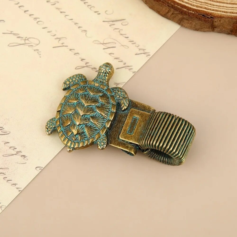 Металлический держатель для ручки Pen Clip с изображением морских животных D2