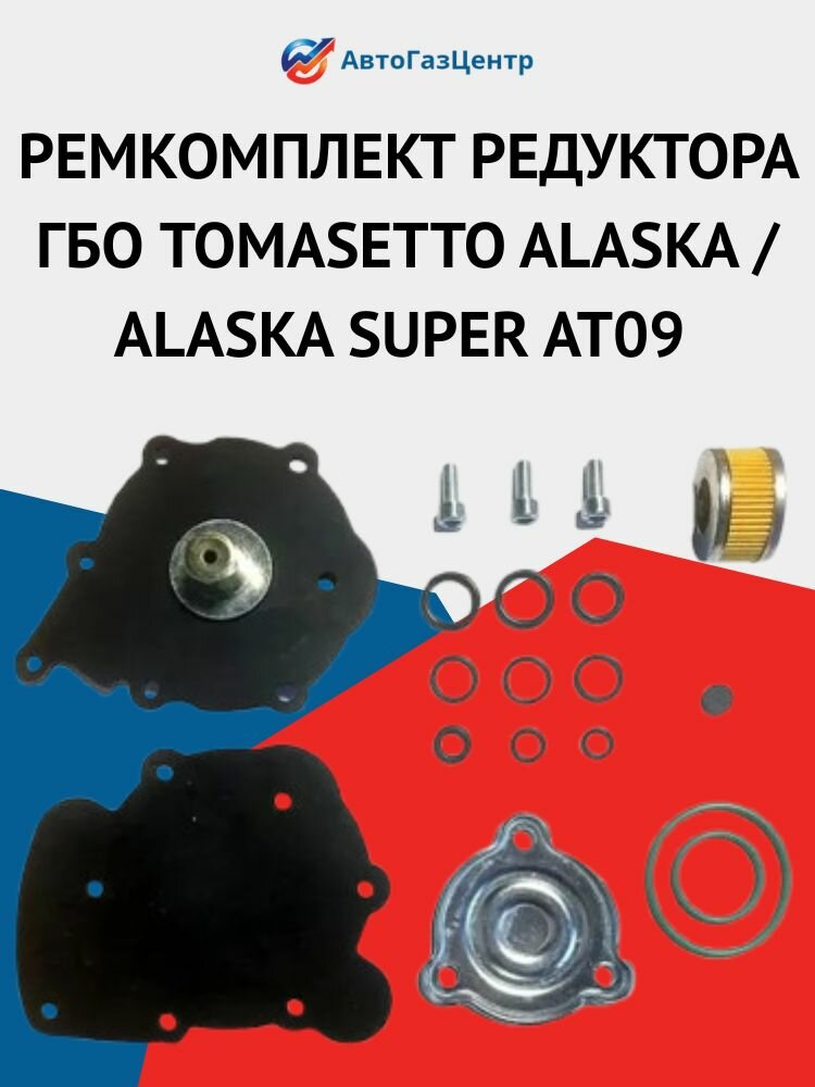 Ремкомплект редуктора ГБО TOMASETTO Alaska / Alaska Super AT09 (оригинал)