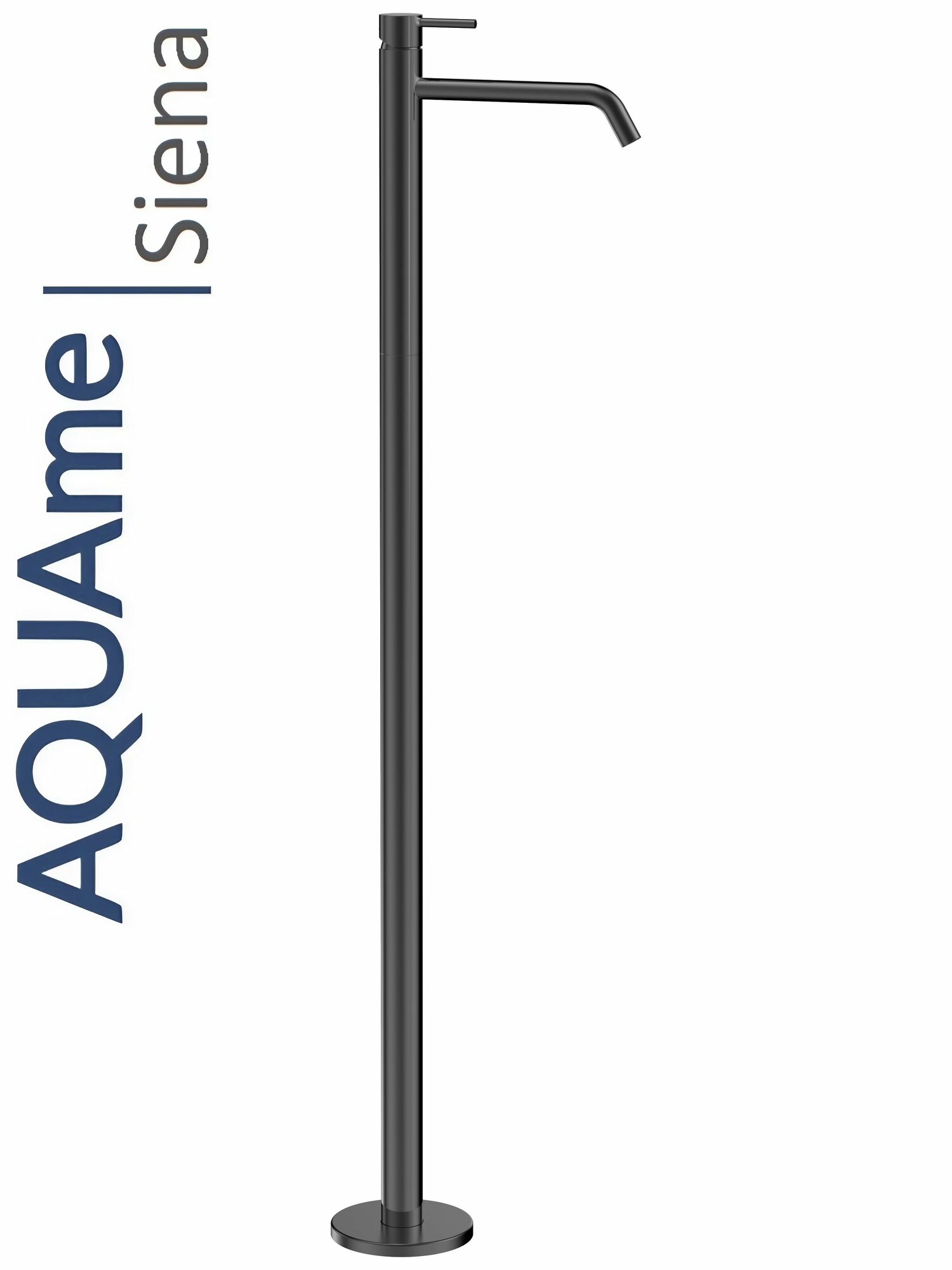 Смеситель для раковины AQUAme Siena напольный матовый черный AQM6211MB