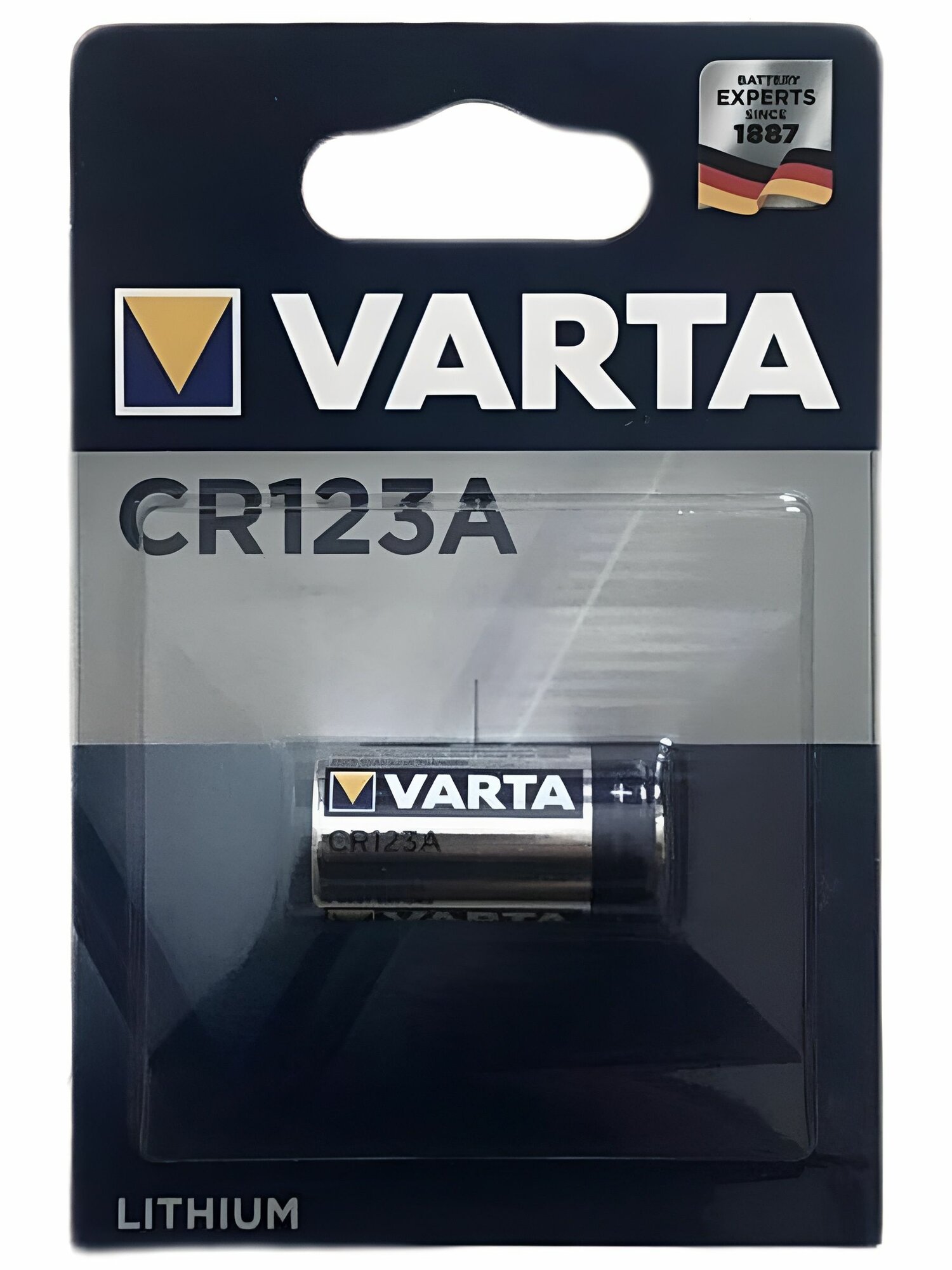Батарейка Varta Lithium CR 123A 12.2031 срок хранения.