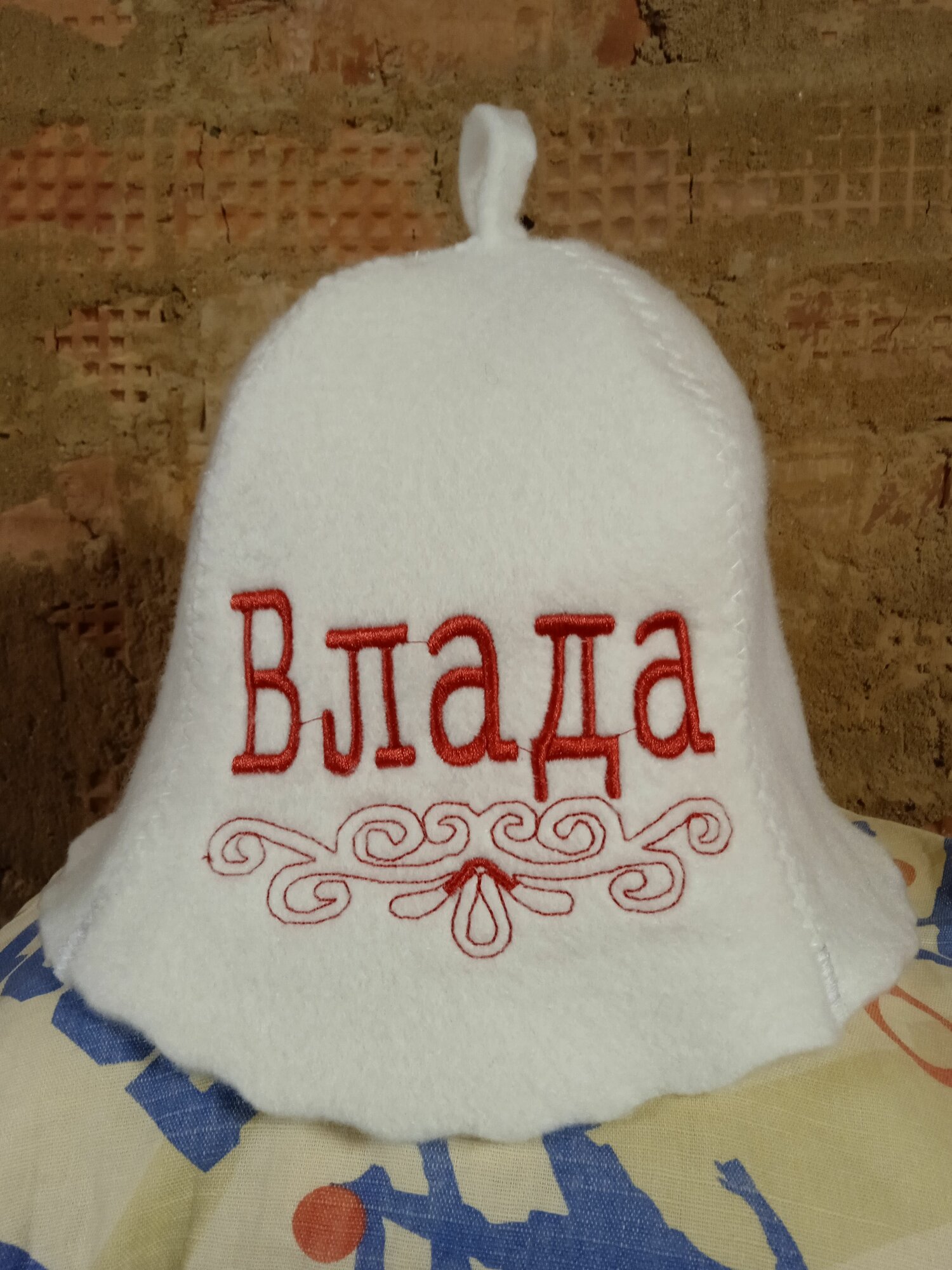 Шапка для Бани и Сауны с Вышивкой! Банная шапка для парной. Шапочка Именная