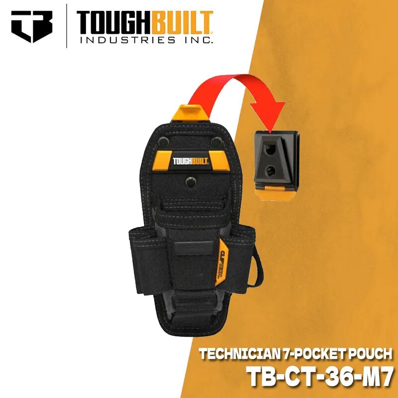 TOUGHBUILT TB-CT-36-M7 Технический сумок с 7 карманами - Средний размер