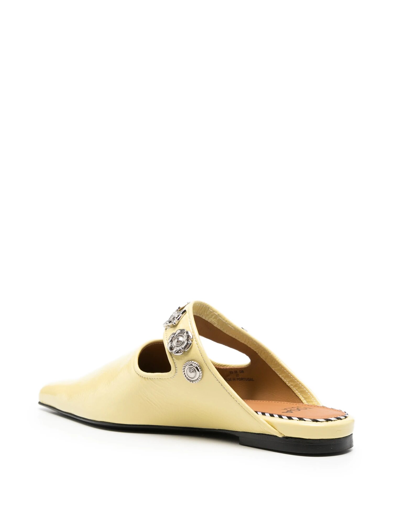 Мюли Toga Pulla Stud-embellished pointed-toe mules, размер 39, светло-желтый — фото 1