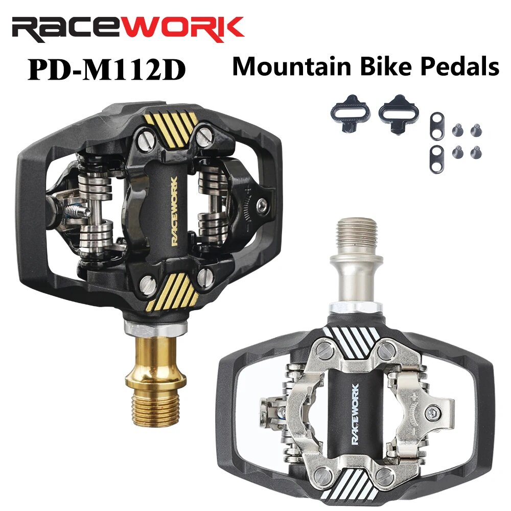 RACEWORK MTB Педали для Shimano SPD Silver — фото 1