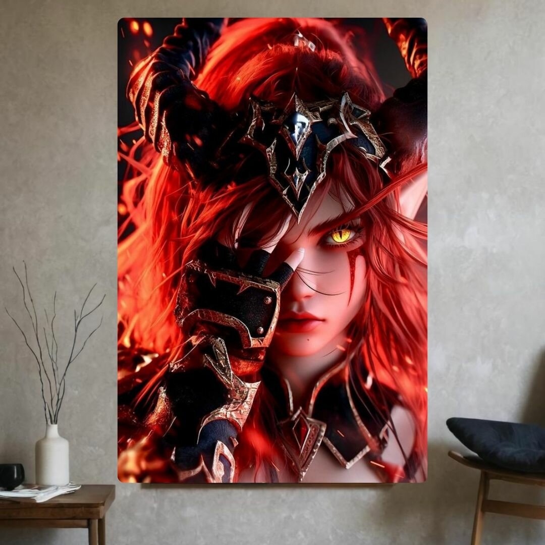 Картина на металле (World of Warcraft) 20*30 см