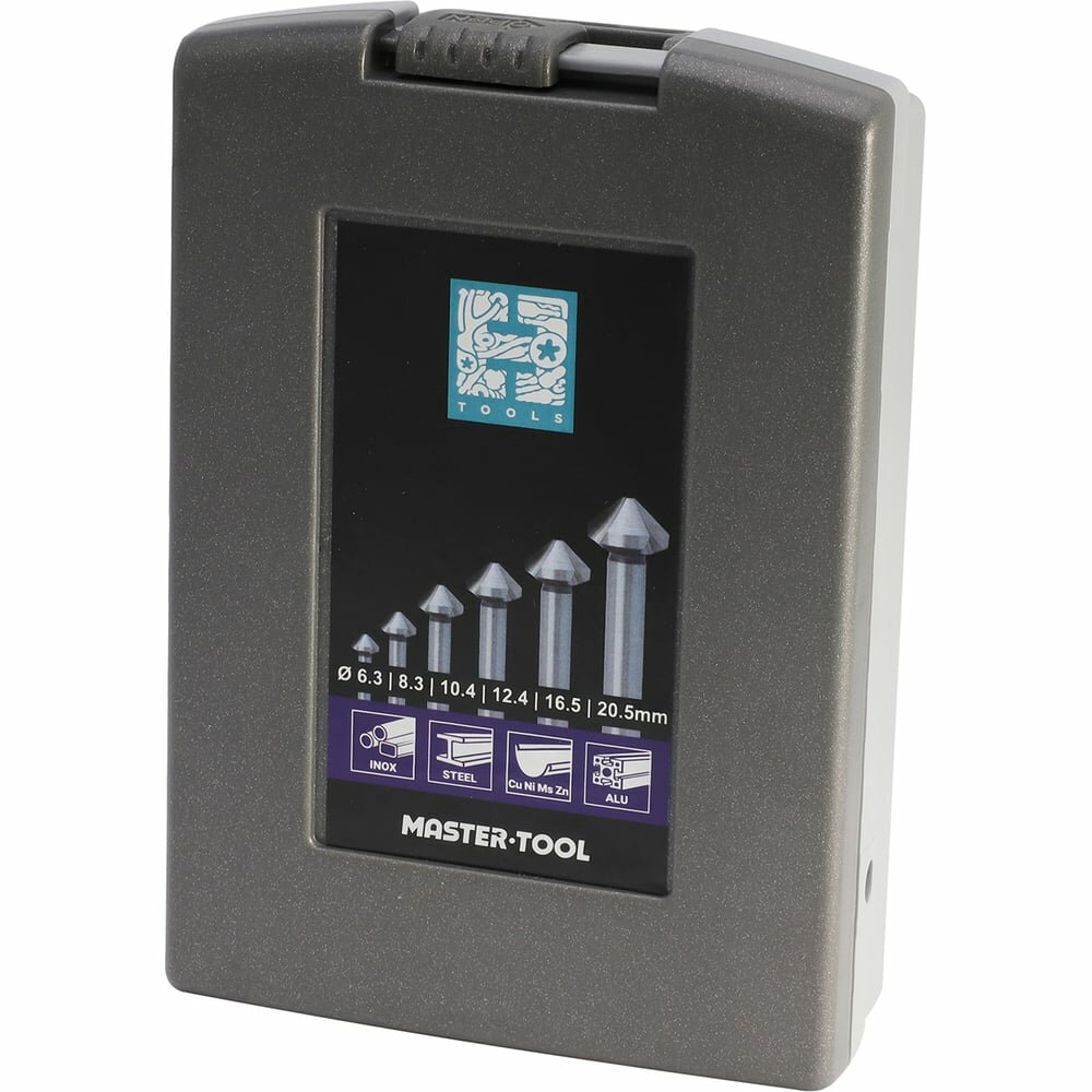 Набор зенковок H-Tools 90гр. 6.3-20.5мм 3z HSSE-Co5 6шт 745806EHT — фото 1