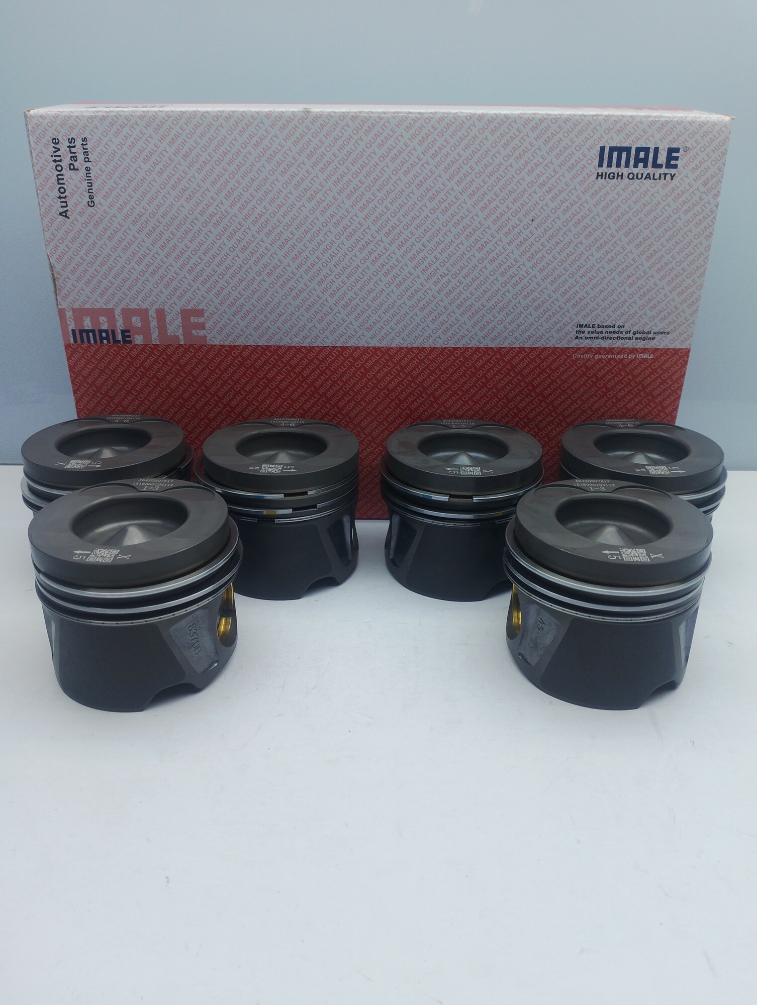 Комплект новых поршней Mercedes Benz M642 3.0TDI IMALE/IMLENG I03001016 176420308317