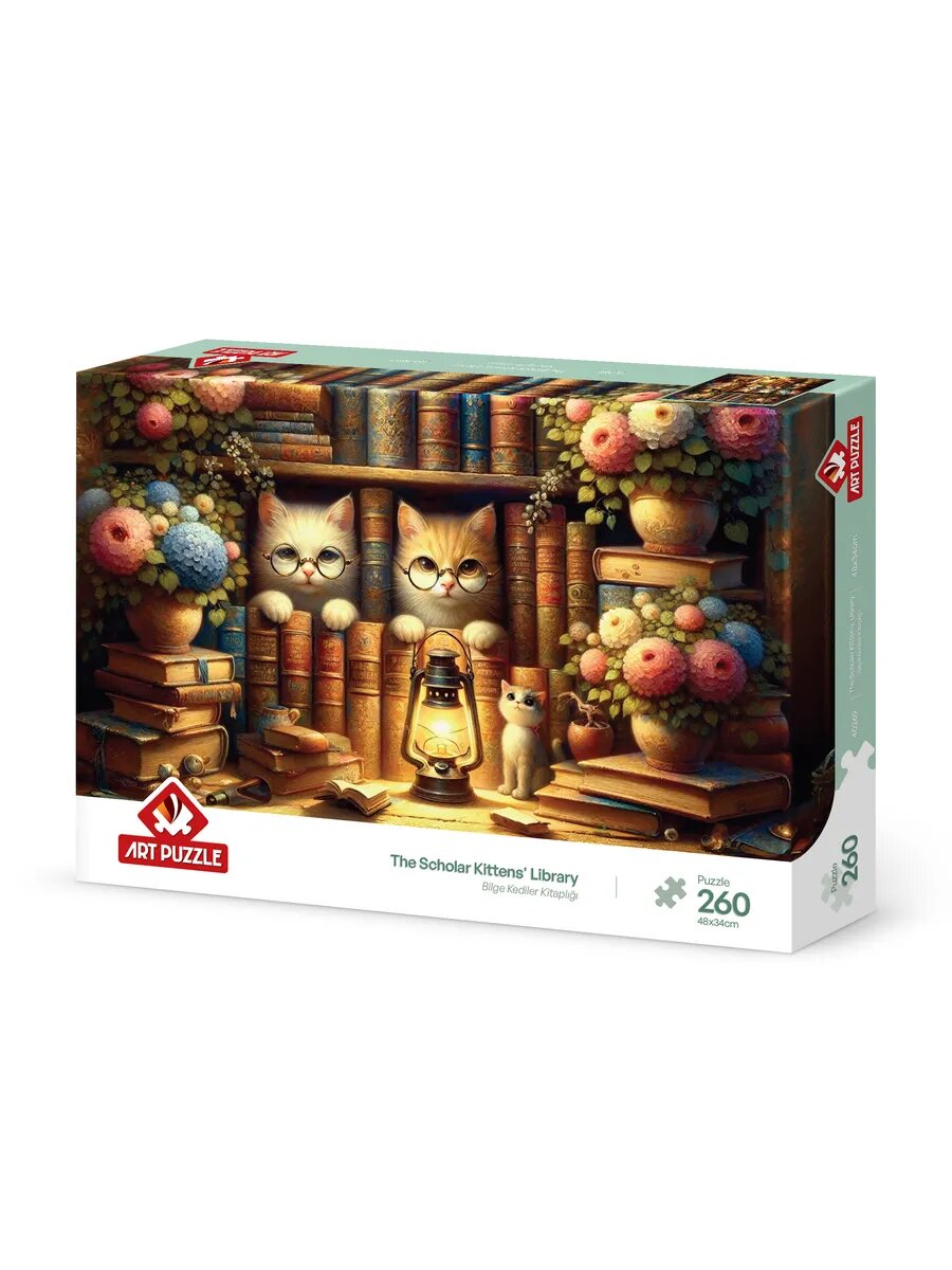 ART PUZZLE Библиотека ученых котят 260 дет.