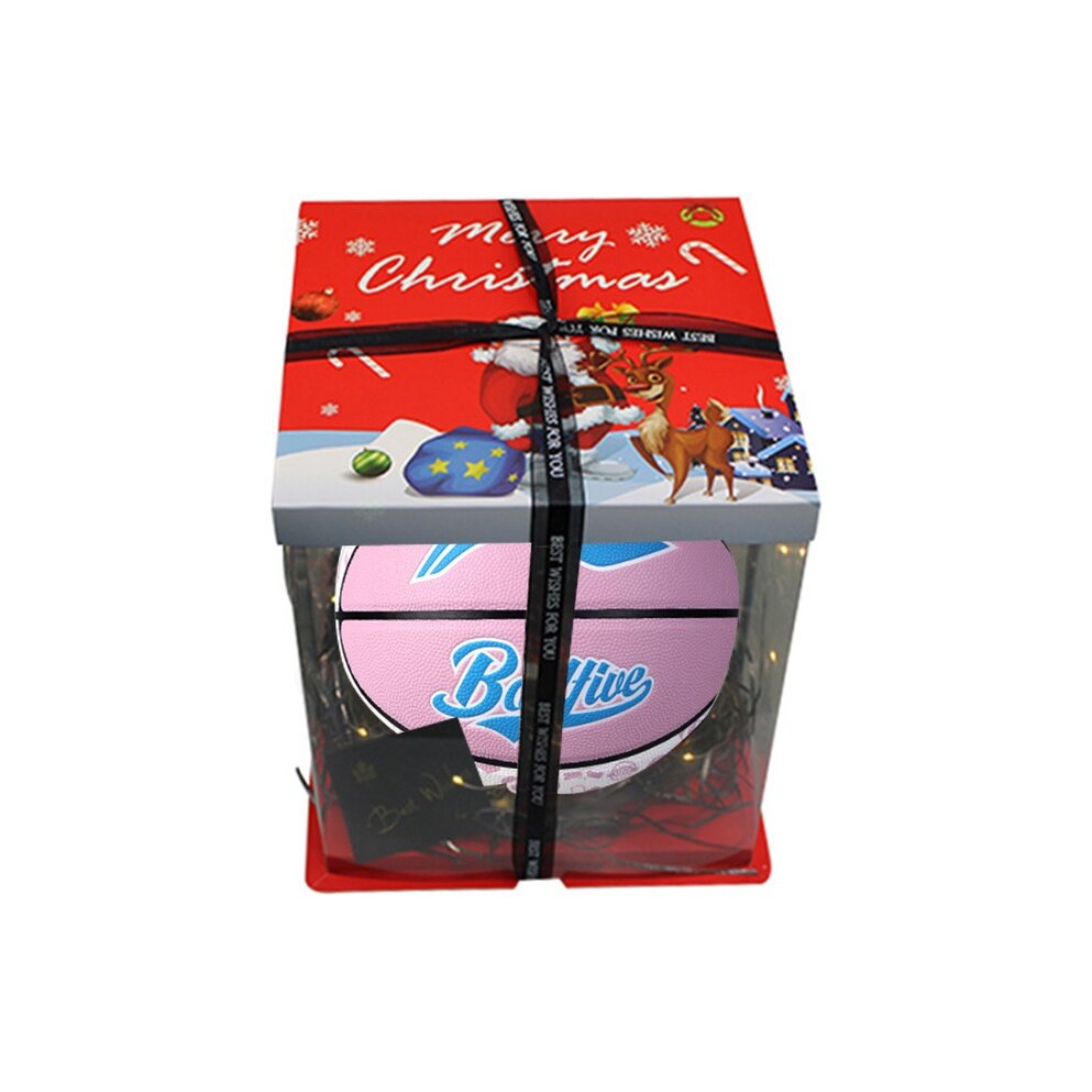 Баскетбольный мяч унисекс Li Ning Badfive Pu, розовый, белый, размер 7