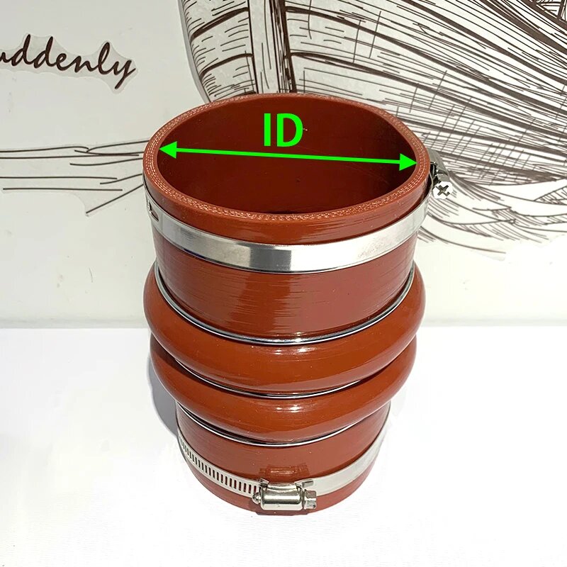 Силиконовый шланг интеркулера Red ID90x200MM