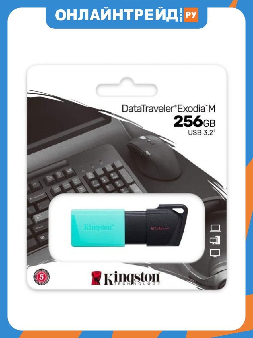 USB флешка Kingston 256Gb DataTraveler Exodia M USB 3.2 Gen 1