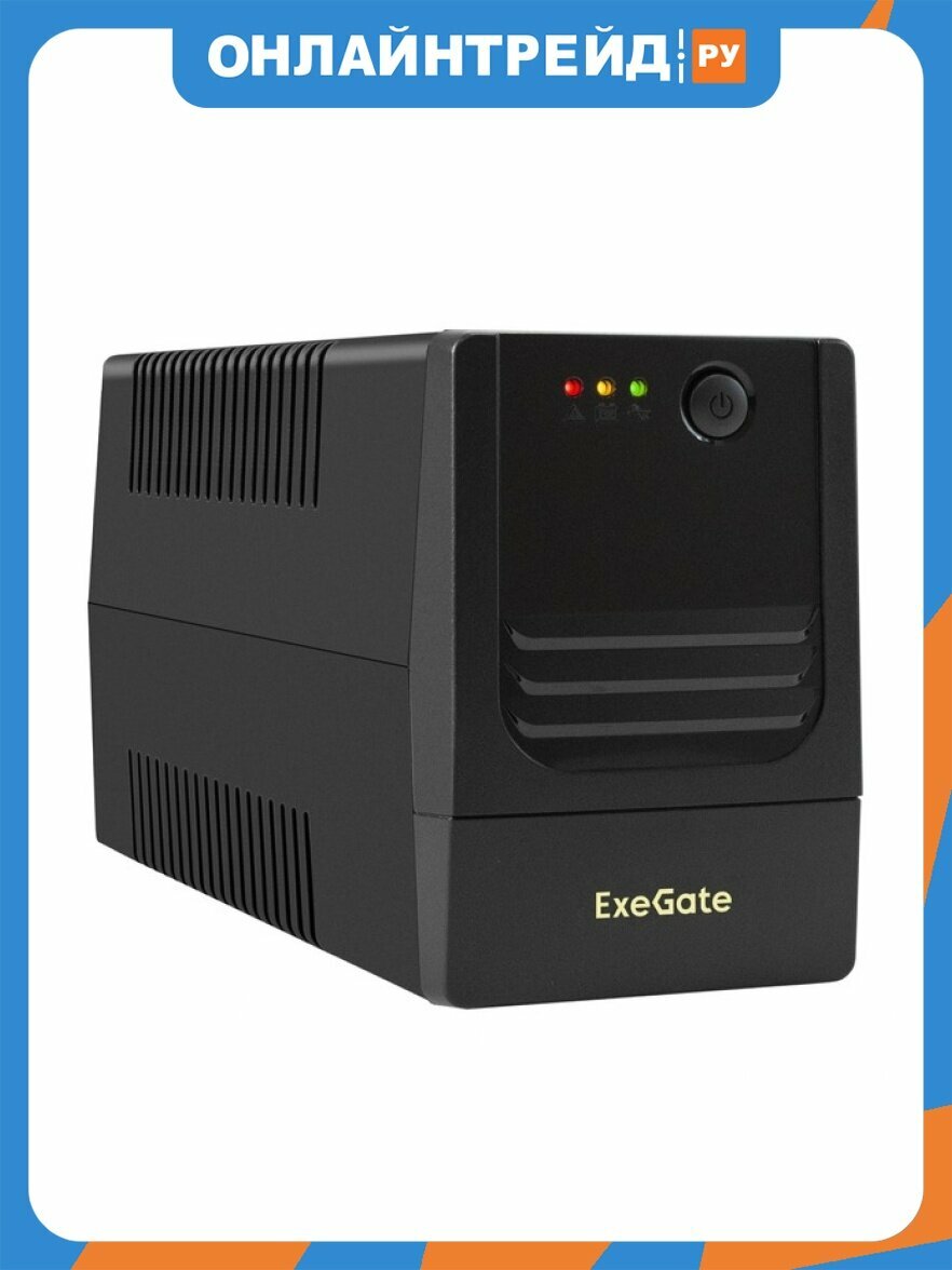 Источники бесперебойного питания Exegate Power NB-650. LED. AVR.4C13. USB 650VA/390W