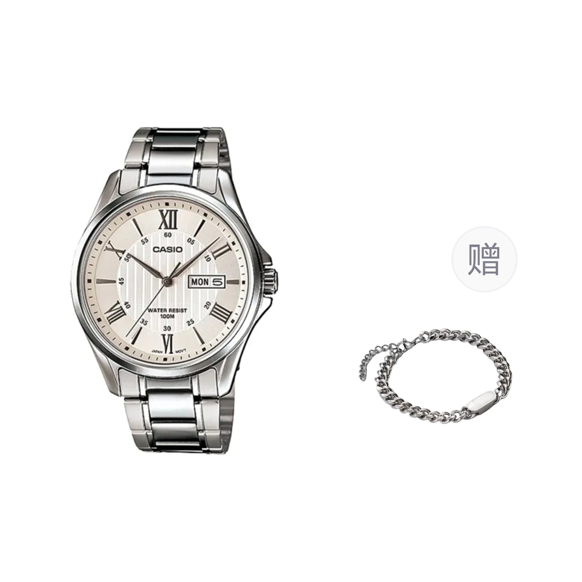 Наручные часы CASIO, серебристый