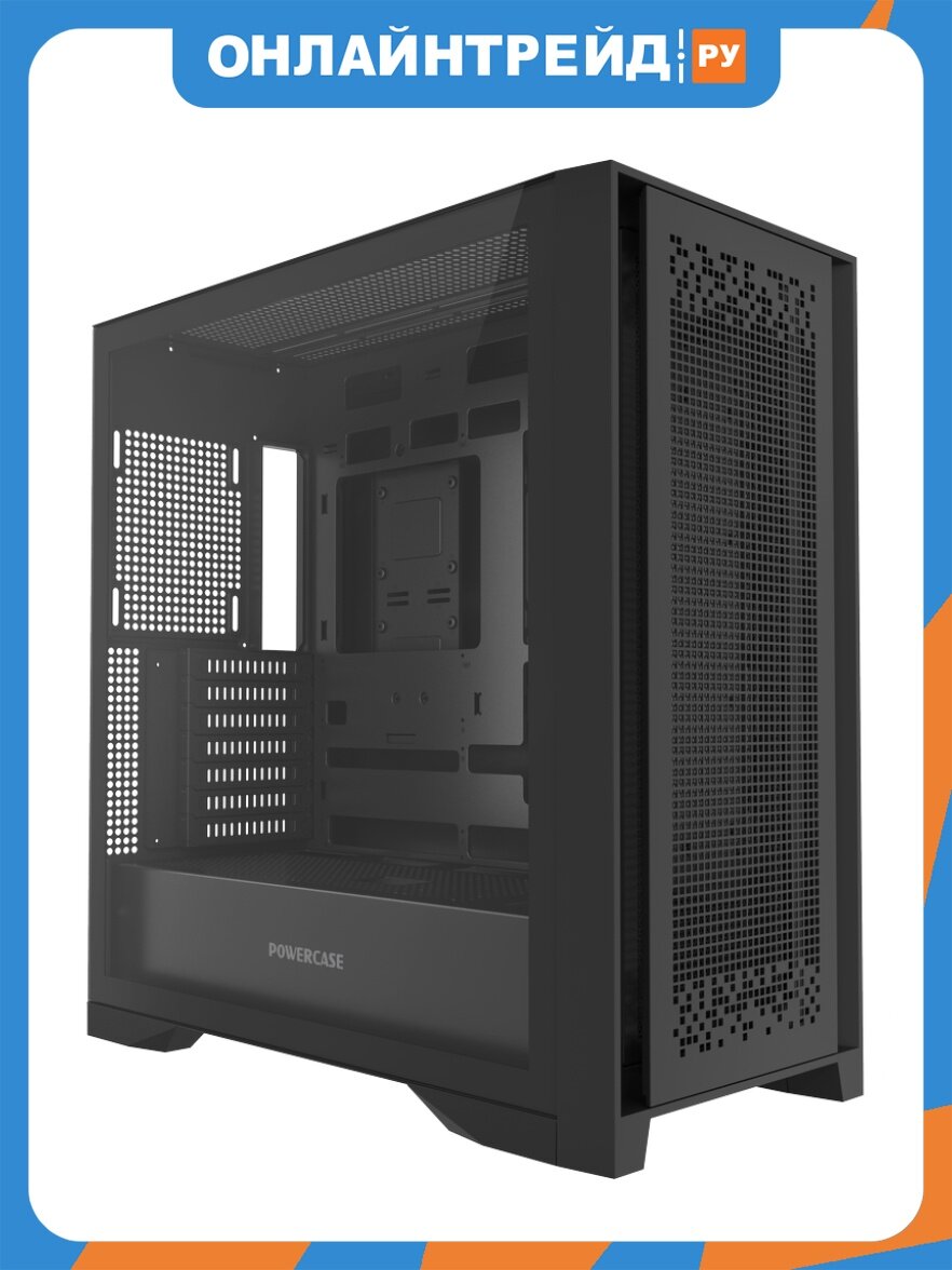 Корпус Powercase ByteFlow Pro, черный (CH9GPB-F0)