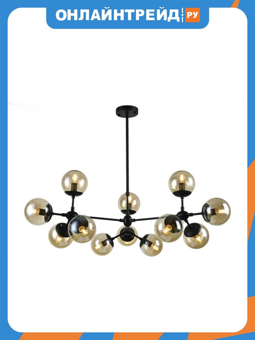 Люстра на штанге Arte Lamp BOLLA A1664SP-12BK