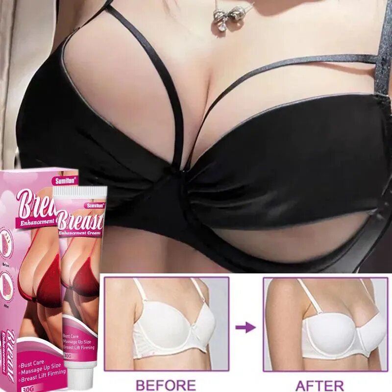 Укрепляющий крем для увеличения груди, увеличивающий объем груди, предотвращающий обвисание, увлажняющий и придающий естественную округлую форму, 30 г