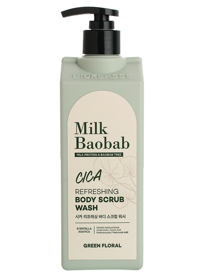Cica Гель-скраб для душа MilkBaobab Cica Body Scrub Wash 500ml