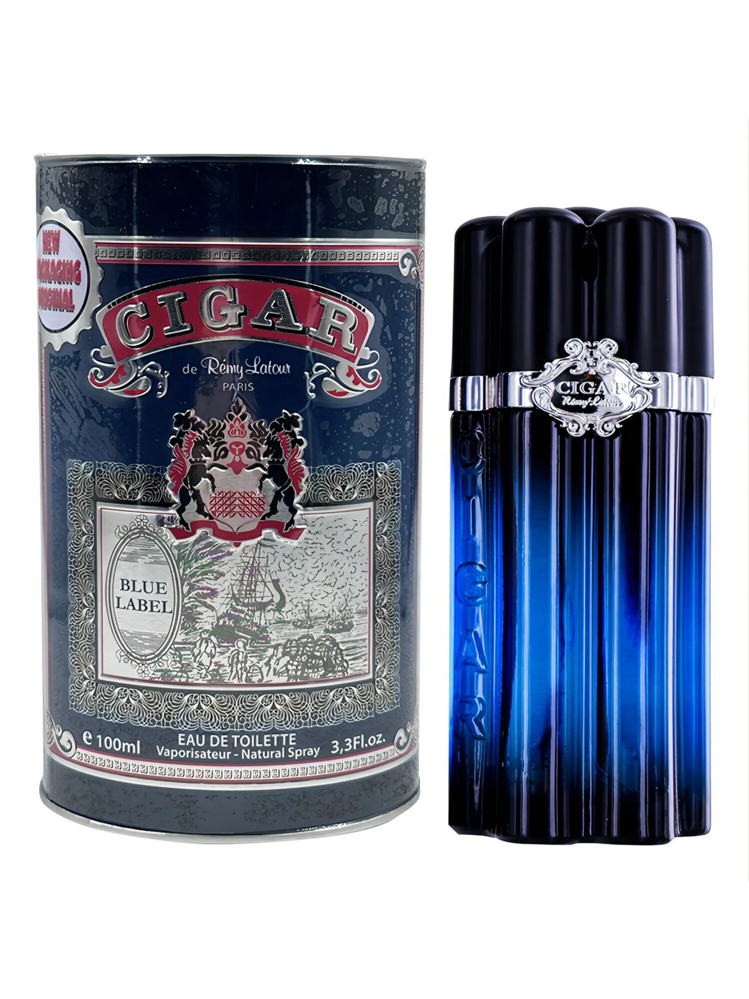 Remy Latour Туалетная вода для мужчин Cigar Blue Label Сигар блю лэйбл древесный, спрей 100 мл