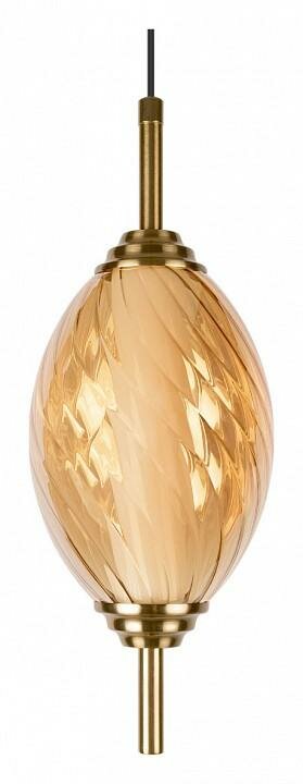 Подвесной светильник Loft it Hel1x 10421 A Amber цвет плафона подвески Оранжевый, цвет арматуры Бронза