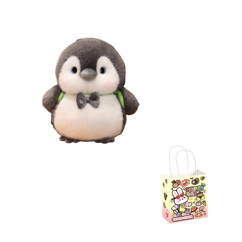 Плюшевая игрушка унисекс BANQIN Сопровождай и Успокаивай, Gray Penguin