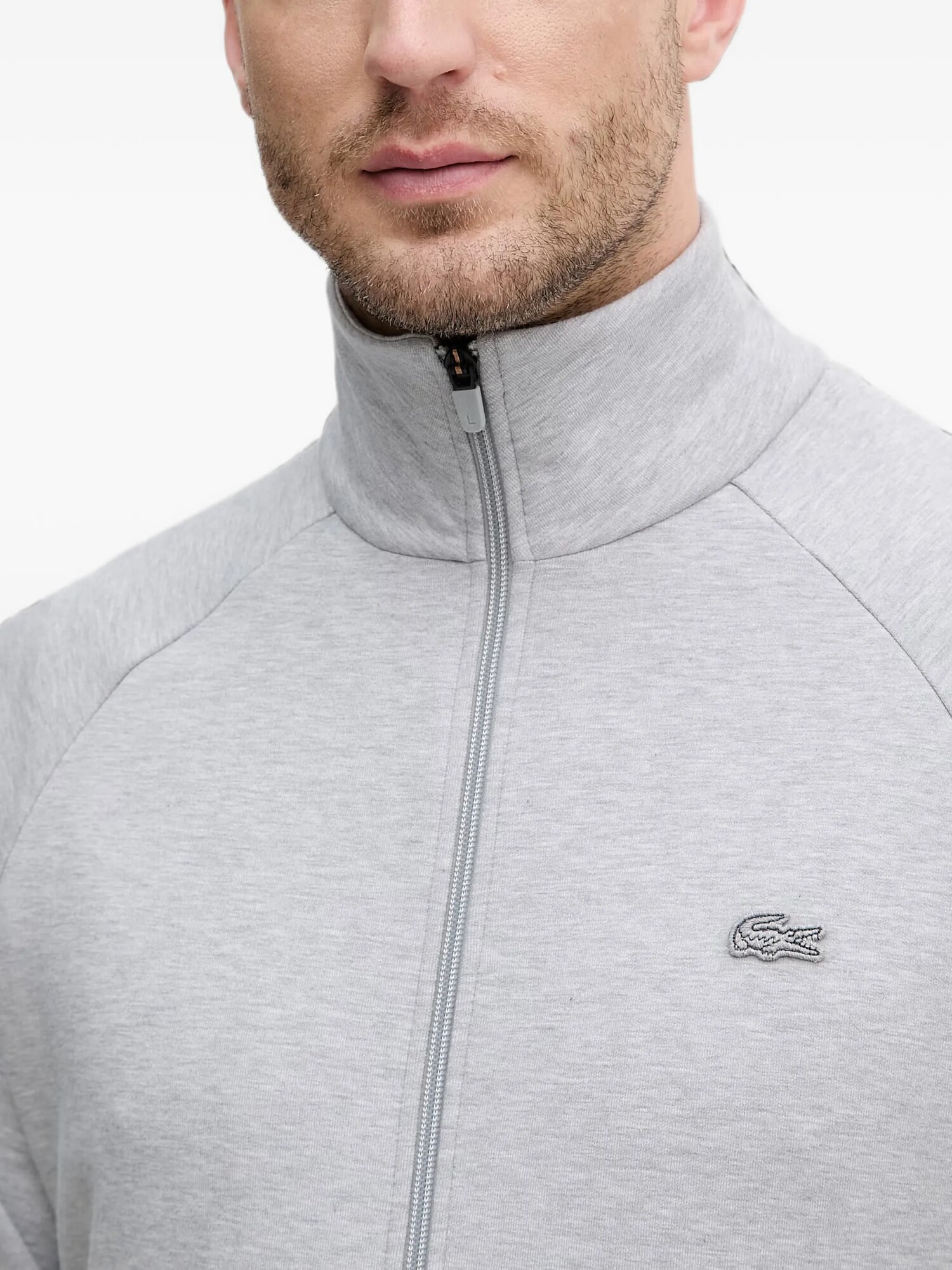 Свитер LACOSTE Logo-patch zip-up sweater, размер L — фото 1