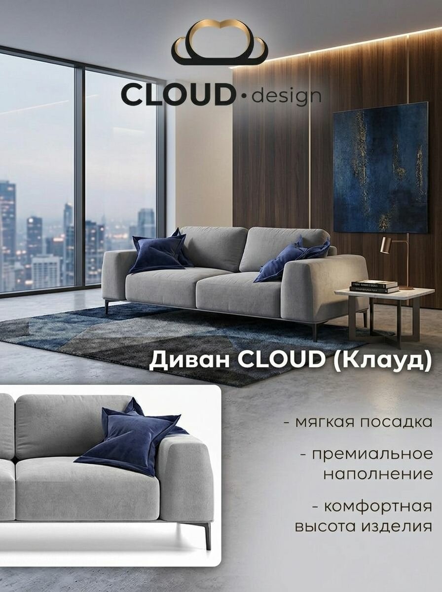 Прямой диван CLOUD двухсекционный