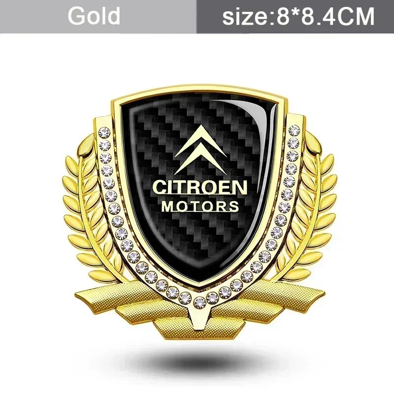 Эмблема Citroen Gold 8*8.4CM