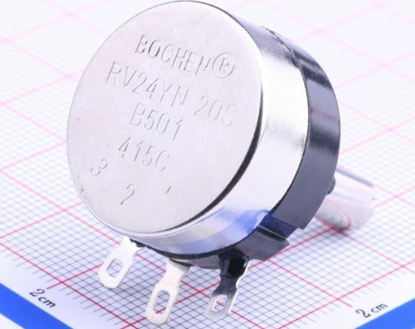 Потенциометр BOCHEN RV24YN 20S B501 THT 500 Ом, 1 шт