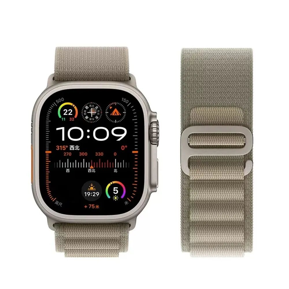 Ремешок Alpine Loop для Apple Watch Ultra Band 49мм 45мм 44мм 42мм, Нейлоновый ремешок для Iwatch 9 8 SE 6 7