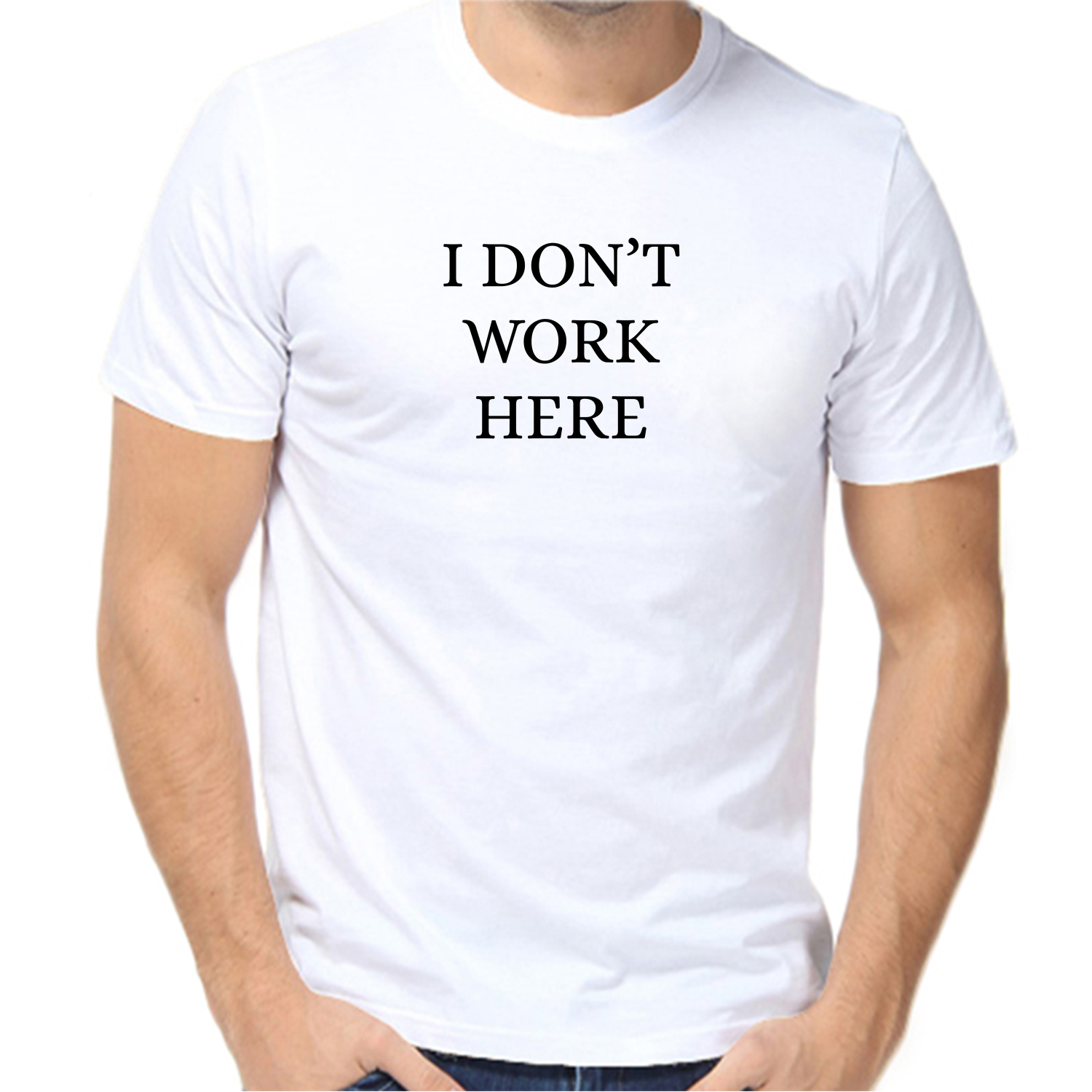 Футболка i dont work here