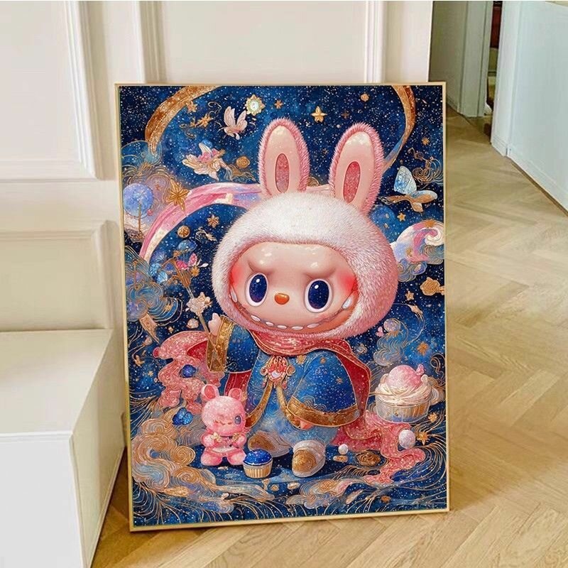Набор для вышивания крестиком, вышивка крестиком "labubu/лабубу", 11CT 3 нити, 40х50 см (без рамки)