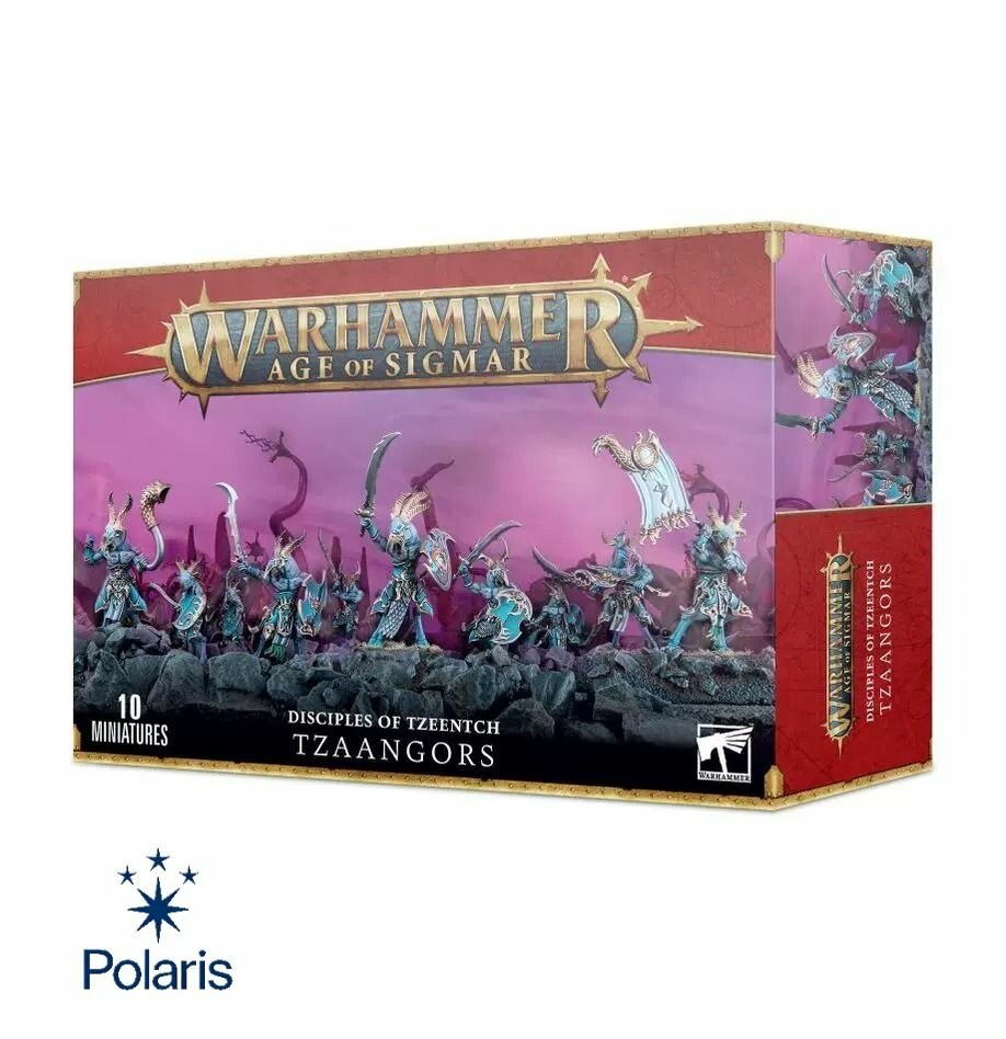 Warhammer Age of Sigmar Disciples of Tzeentch Tzaangors 10 миниатюр для настольной игры