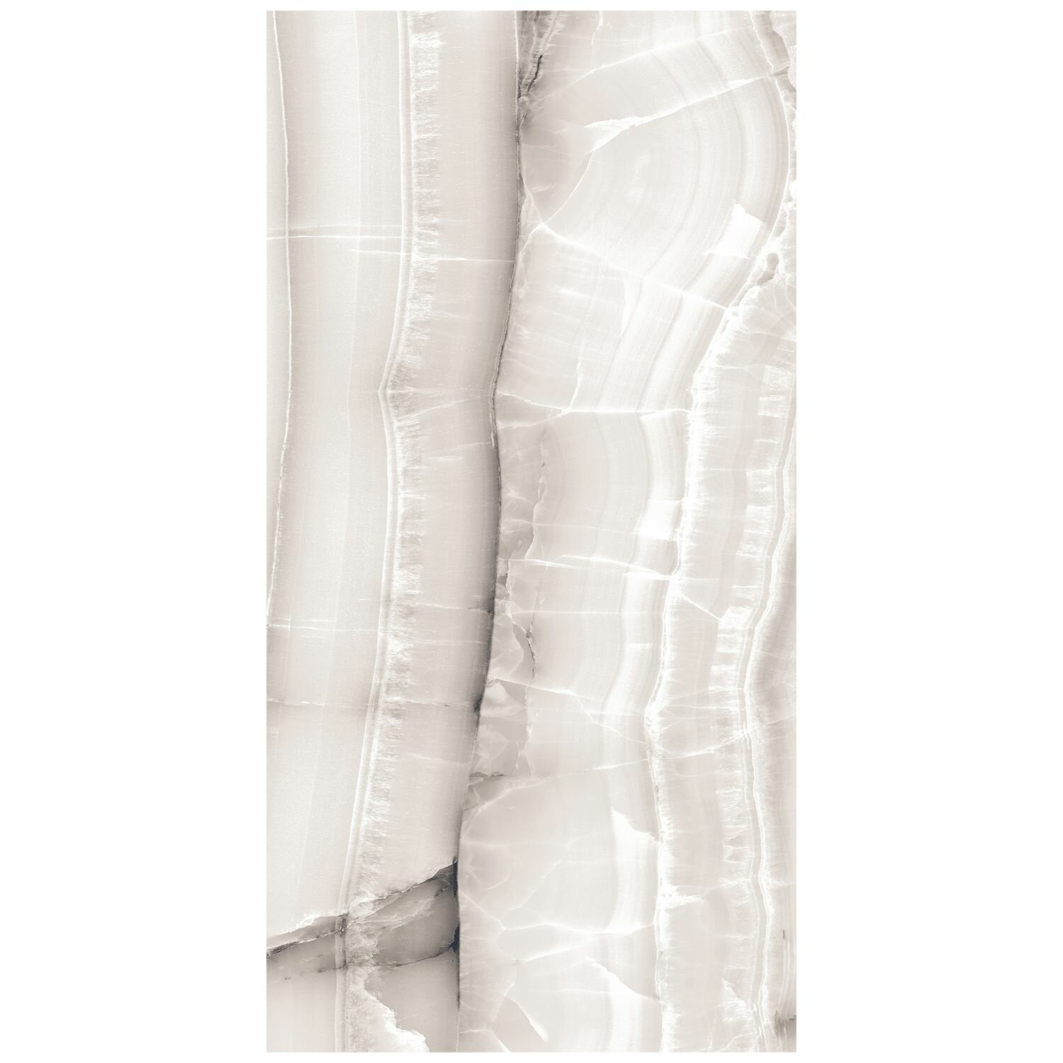 Керамогранит ARCADIA CERAMICA Onyx Veil серый полированный 60x120 см 1,44 м2